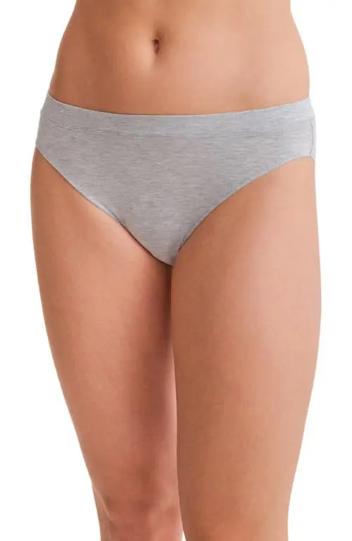 Fleur't Silicone Edge Bikini Bottom - Heather Grey