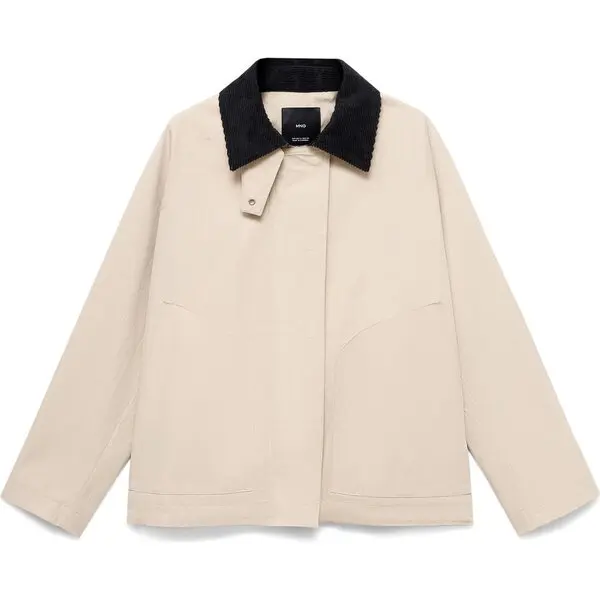Mango Corduroy Collar Jacket