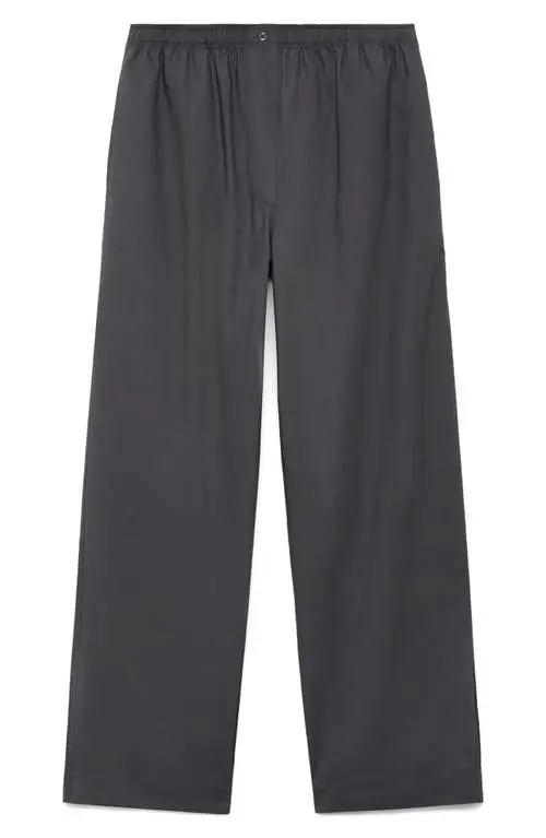 Mango Cotton Poplin Pajama Pants
