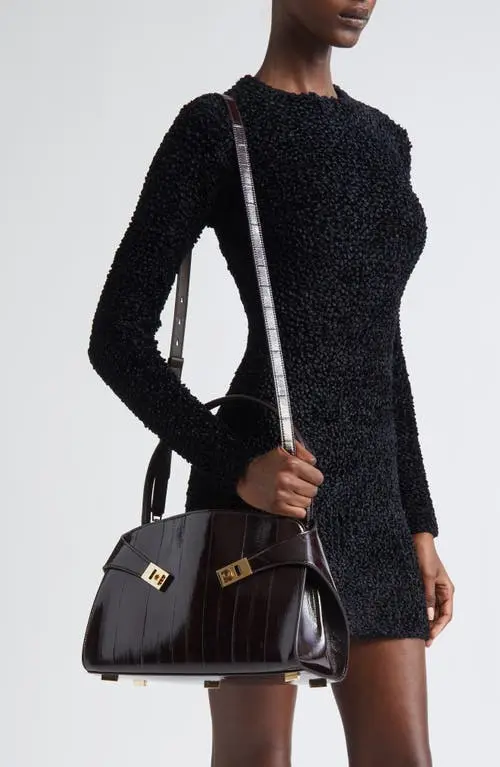 FERRAGAMO Small Hug Eelskin Leather Handbag