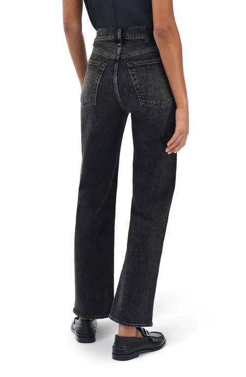 Rag & Bone Harlow Mid-rise Straight Leg Ankle Jeans