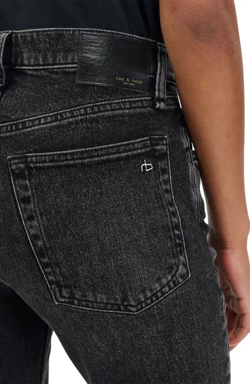 Rag & Bone Harlow Mid-rise Straight Leg Ankle Jeans
