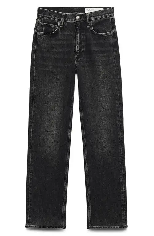 Rag & Bone Harlow Mid-rise Straight Leg Ankle Jeans