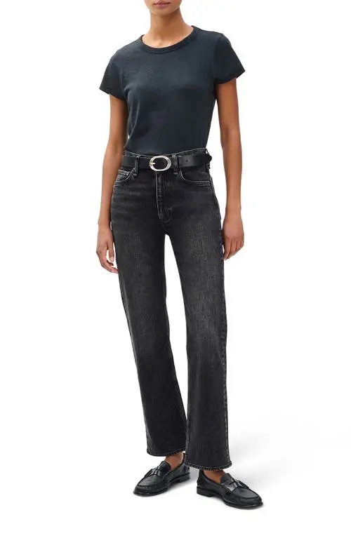 Rag & Bone Harlow Mid-rise Straight Leg Ankle Jeans