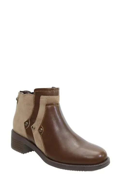 DAVID TATE Spike Stud Bootie - Brown