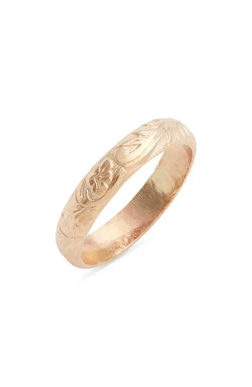 NASHELLE Slim Flora Ring - Gold Fill