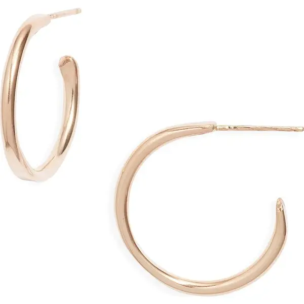 NASHELLE Small Loom Hoop Earrings - Gold Fill