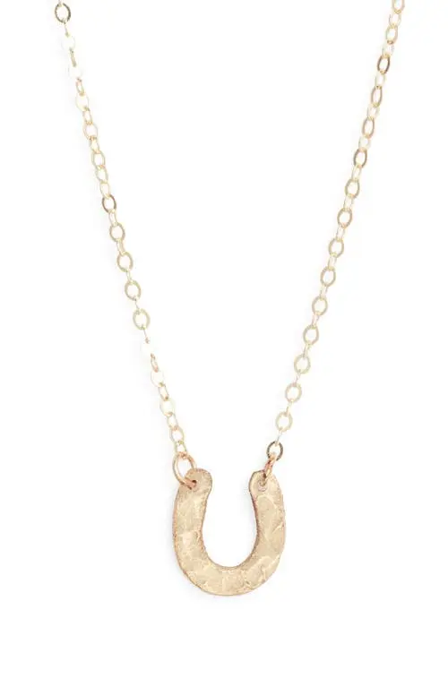 NASHELLE Horseshoe Pendant Necklace - Gold Fill
