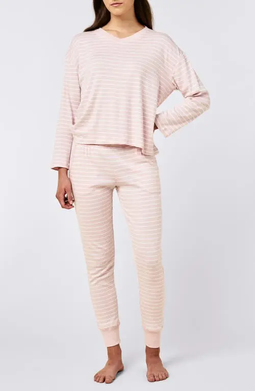 PAPINELLE Pia Long Pajamas - Papinelle Pink/cream
