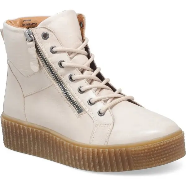 Miz Mooz Saphire Platform Sneakers - Cream