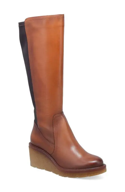 Miz Mooz Adriana Platform Wedge Boot - Brandy