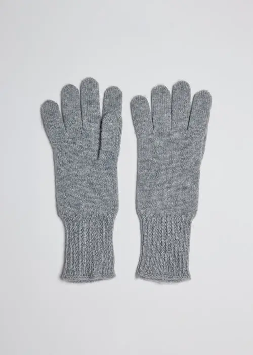 Hat Attack Cashmere Gloves - Grey