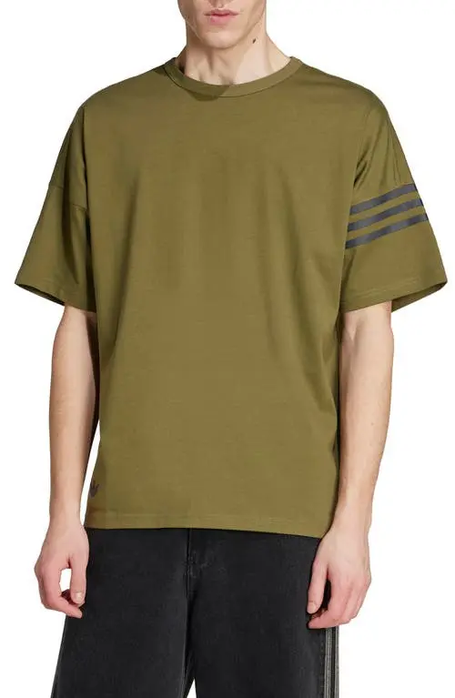 Adidas Neuclassics Oversize Cotton T-shirt - Focus Olive