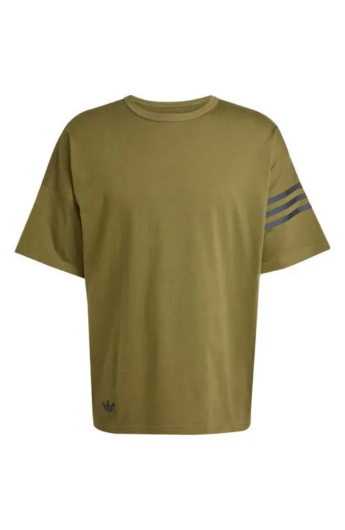 Adidas Neuclassics Oversize Cotton T-shirt - Focus Olive
