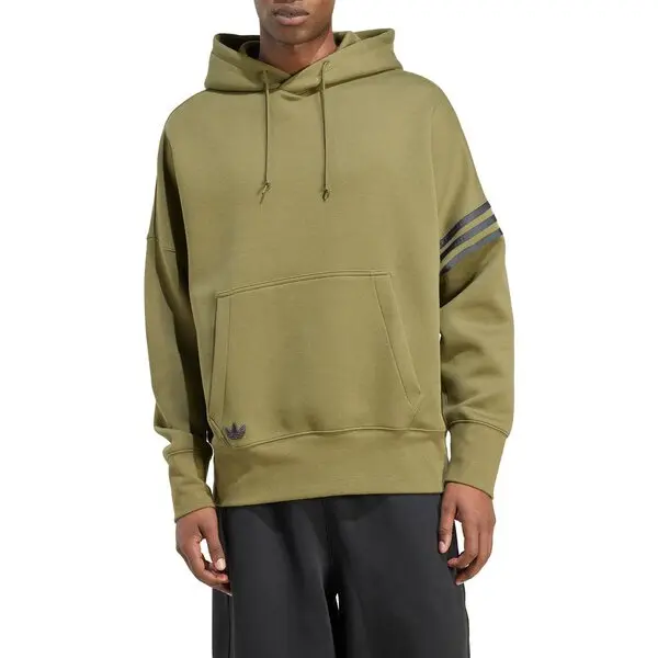 Adidas Neuclassics Oversize Pullover Hoodie - Focus Olive