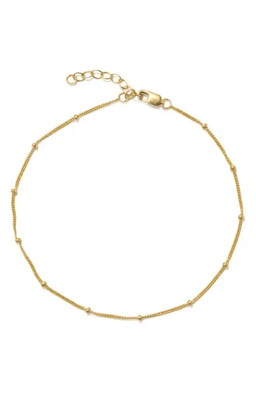 MADE BY MARY Satellite Chain Anklet - Gold Filled