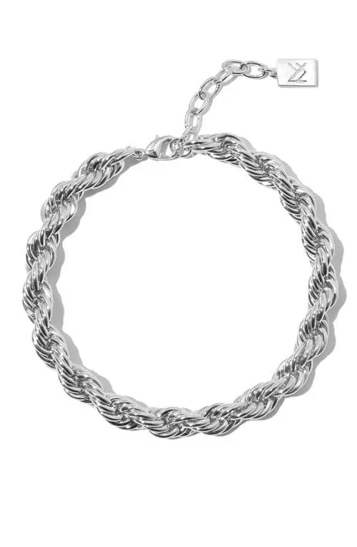 MIRANDA FRYE Adriana Rope Chain Bracelet - Silver