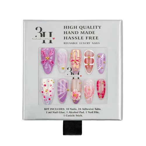 3H NAILS Dream Luxury Handmade Press On Nails - Lilac