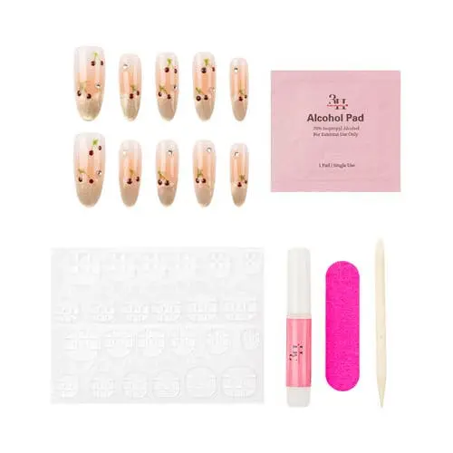 3H NAILS Cherry Bloom Luxury Handmade Press On Nails