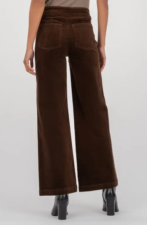 Kut From The Kloth Meg Welt Pocket Wide Leg Corduroy Pants