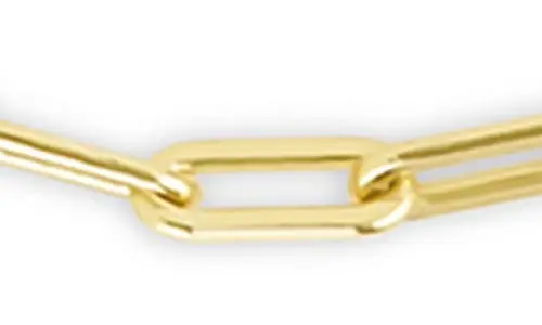 Sterling Forever Paper Clip Chain Necklace - Gold
