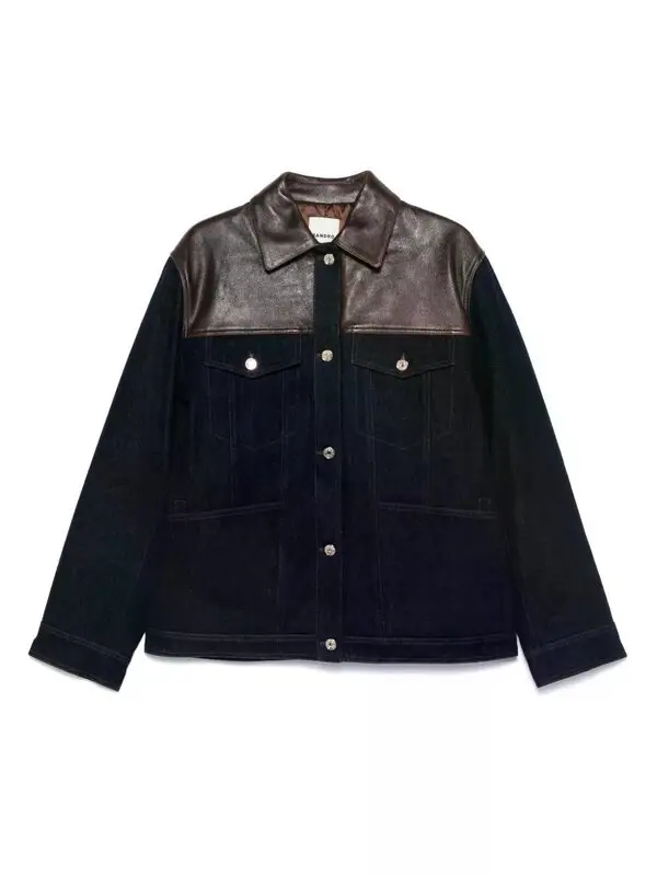 Sandro Paneled Denim Jacket