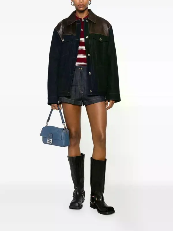Sandro Paneled Denim Jacket