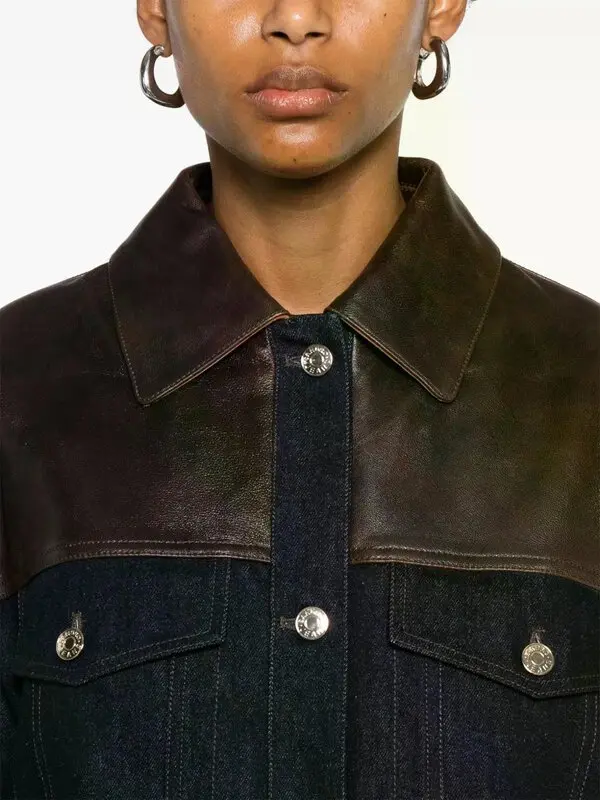 Sandro Paneled Denim Jacket