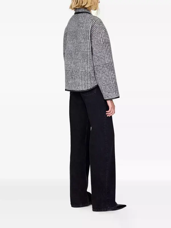 ANINE BING Check Pattern Jacket