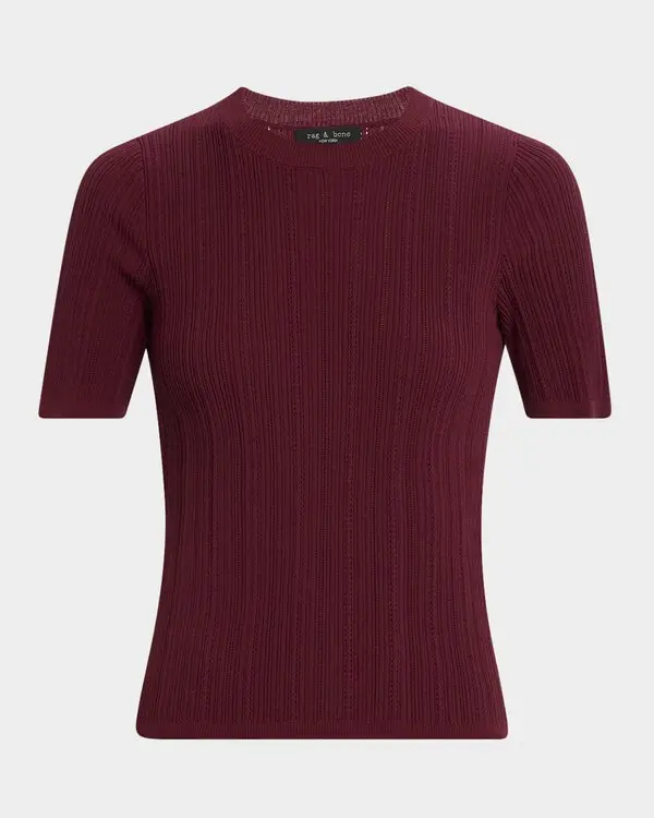 Rag & Bone Camryn Pointelle Tee
