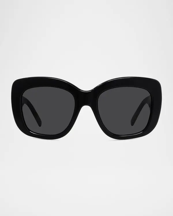 Givenchy Acetate Butterfly Sunglasses - Shiny Blac