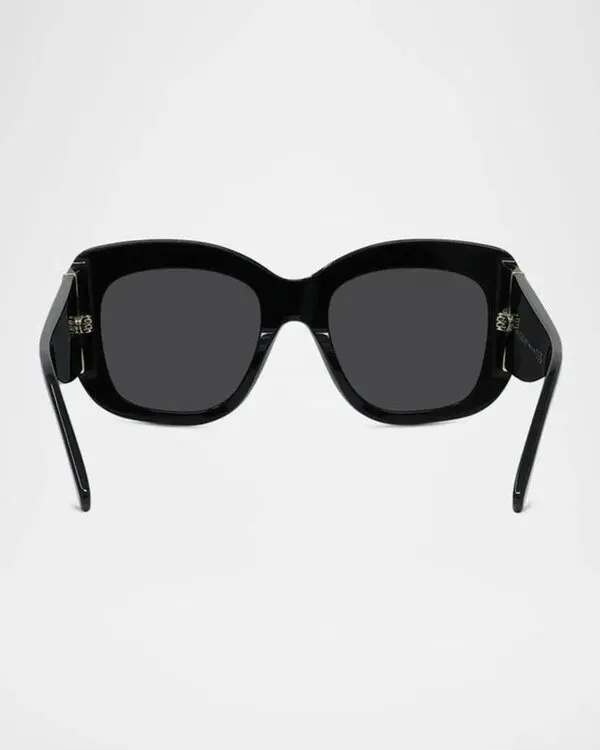 Givenchy 53mm Butterfly Sunglasses - Shiny Blac