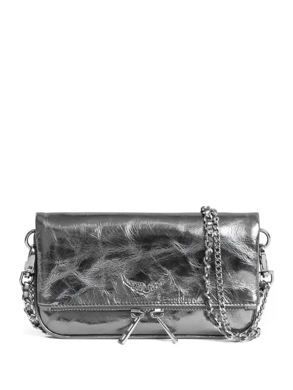 Zadig&Voltaire Rock Nano Metal-chain Shoulder Bag - Silver
