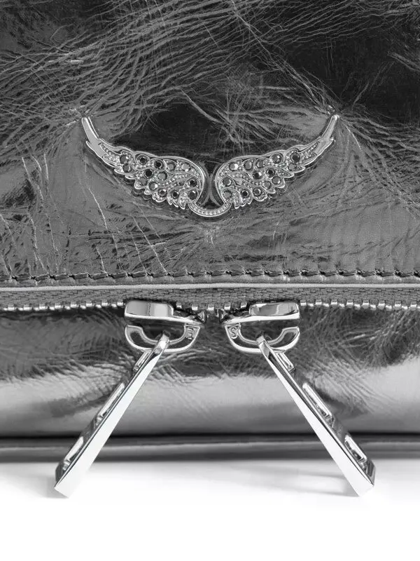 Zadig&Voltaire Rock Nano Metal-chain Shoulder Bag - Silver