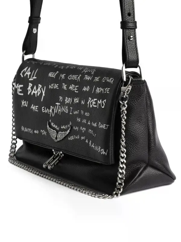 Zadig&Voltaire Rocky Ii Graffiti Satchel Bag