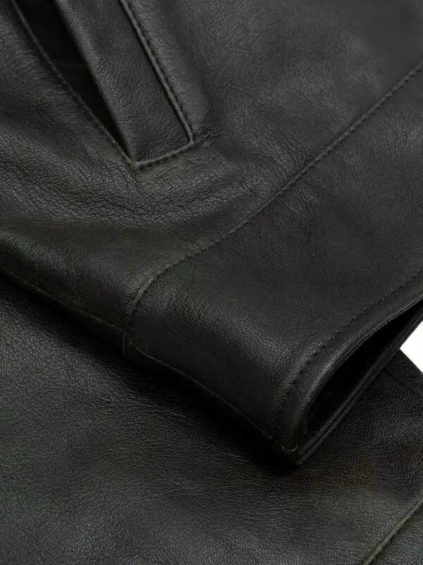 BERNER KUHL Zipped Leather Jacket