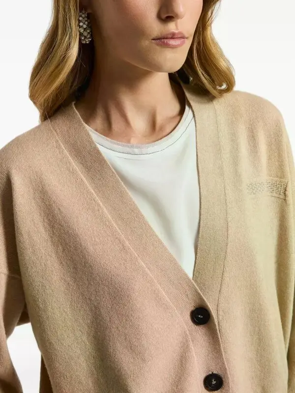 Peserico Button Embellished Cardigan - Neutrals