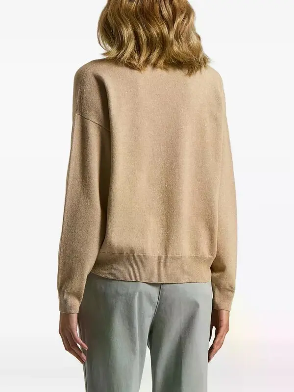 Peserico High-neck Sweater With Pocket