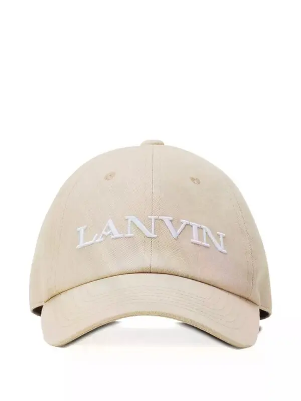 LANVIN Logo-embroidered Baseball Cap - Neutrals