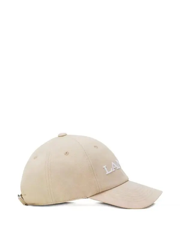 LANVIN Logo-embroidered Baseball Cap - Neutrals