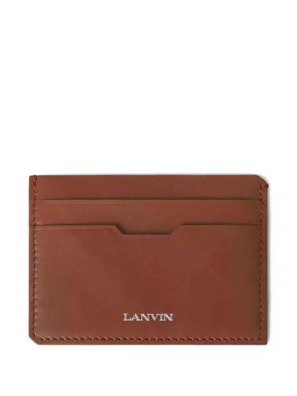 LANVIN Leather Cardholder - Brown
