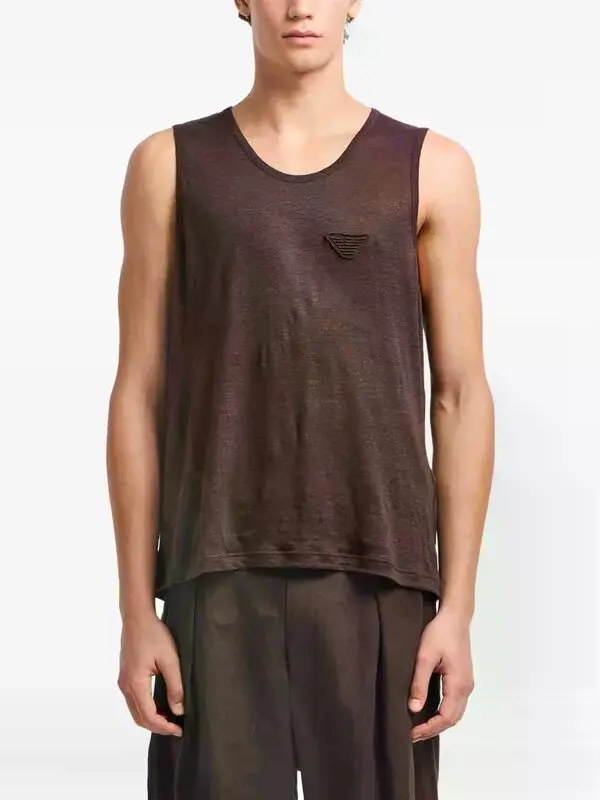 Emporio Armani Embroidered Tank Top