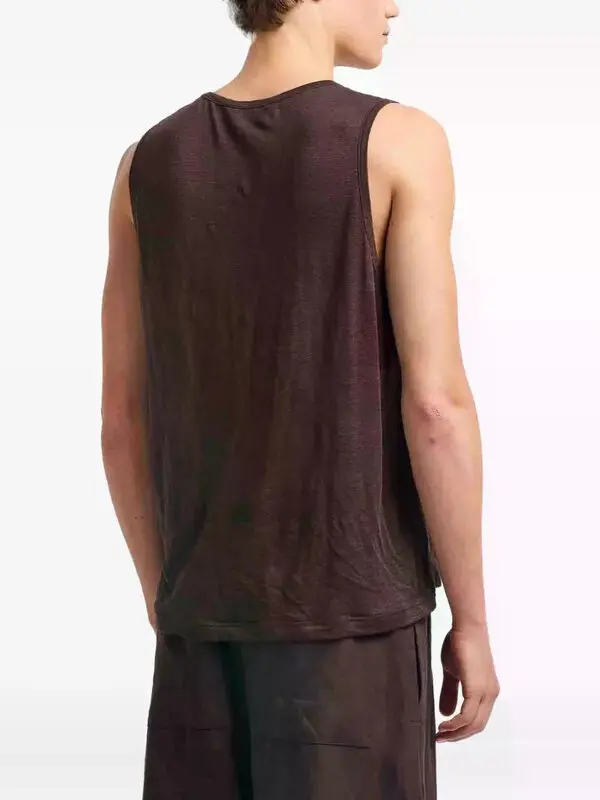 Emporio Armani Embroidered Tank Top
