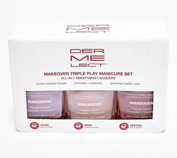 DERMELECT Makeover Triple Play Manicure Set - One-color