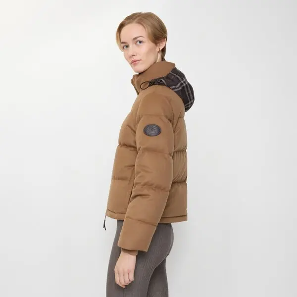 Burberry Cashmere Ambleside Puffer Jacket - Fawn Brown