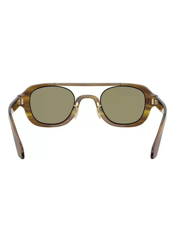 Giorgio Armani Geometric Frame Sunglasses