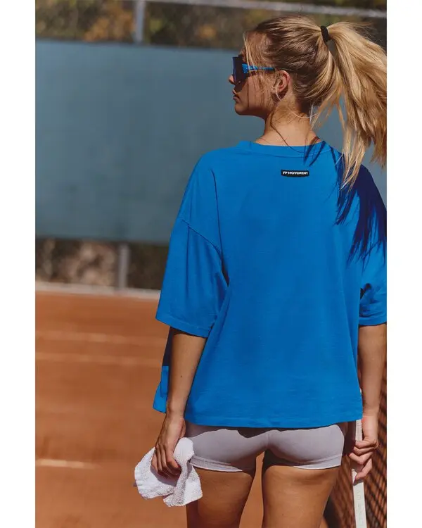 Free People Boxy Tee - Light Cobalt