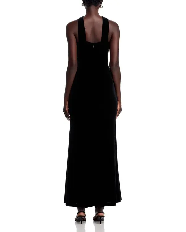 Eliza J Bow Front Velvet Gown
