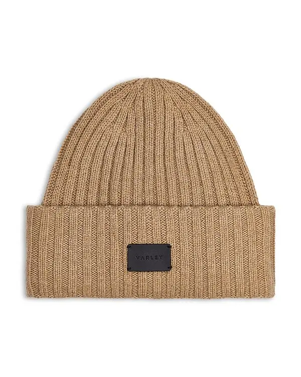 Varley Elva Ribbed Beanie - Camel