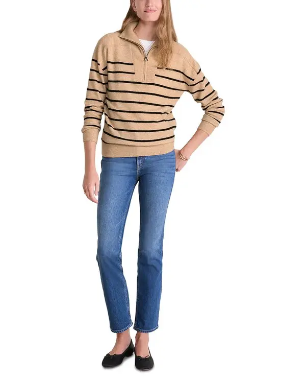 Vineyard Vines Stripe Half Zip Sweater